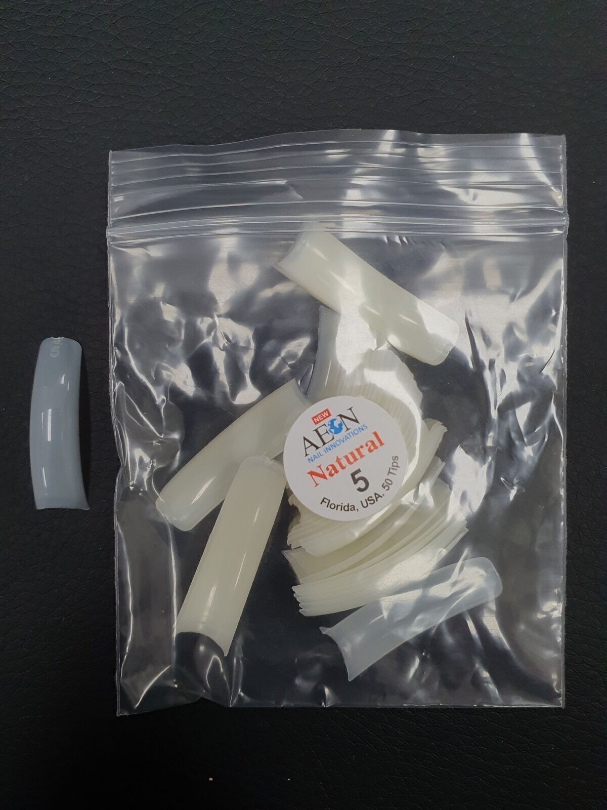 AEON - Natural Nail Fake False Tips Extension Refill Size 5 (50pcs ...