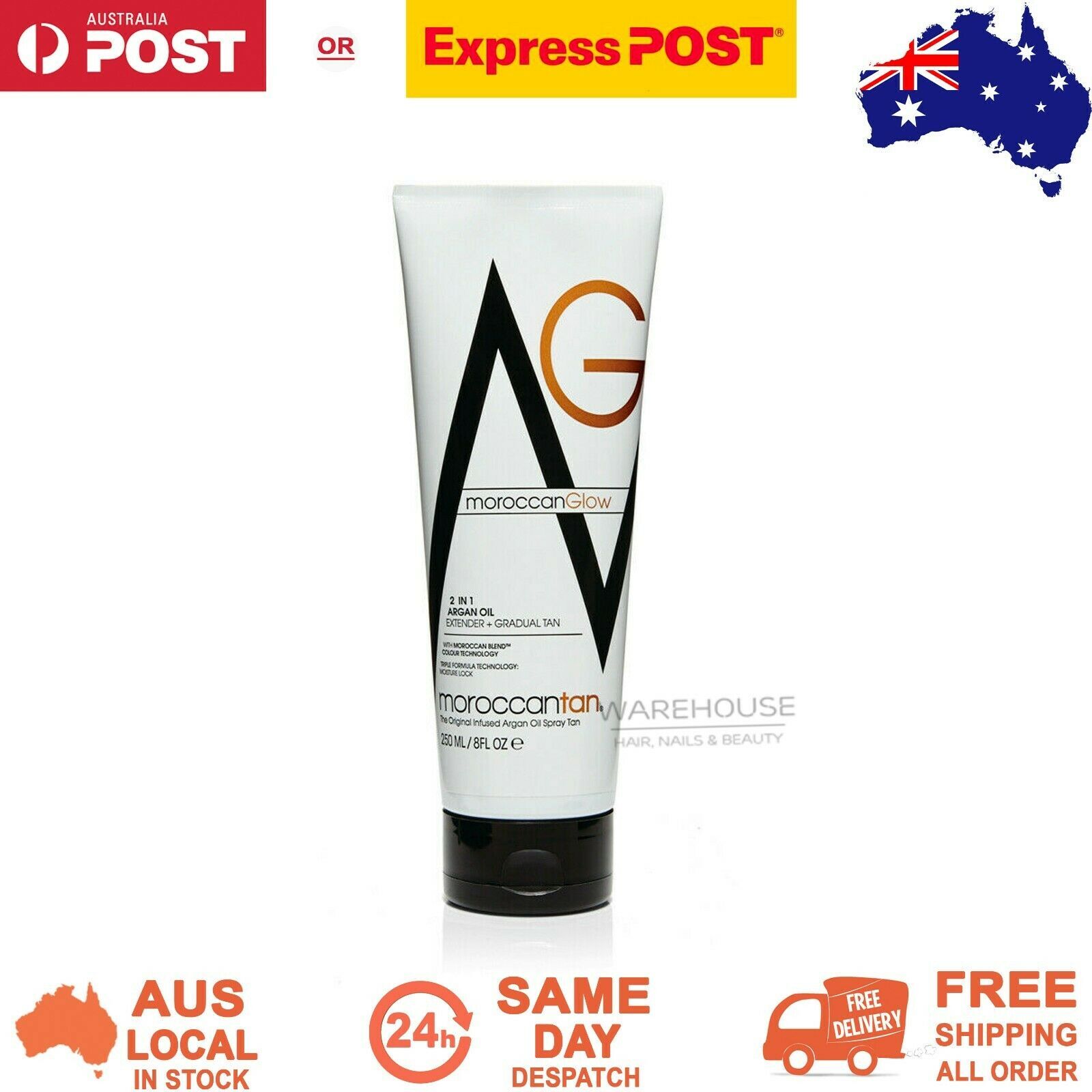 Moroccan Tan - Moroccan Glow 2 in 1 Extender + Gradual Tan (250ml)