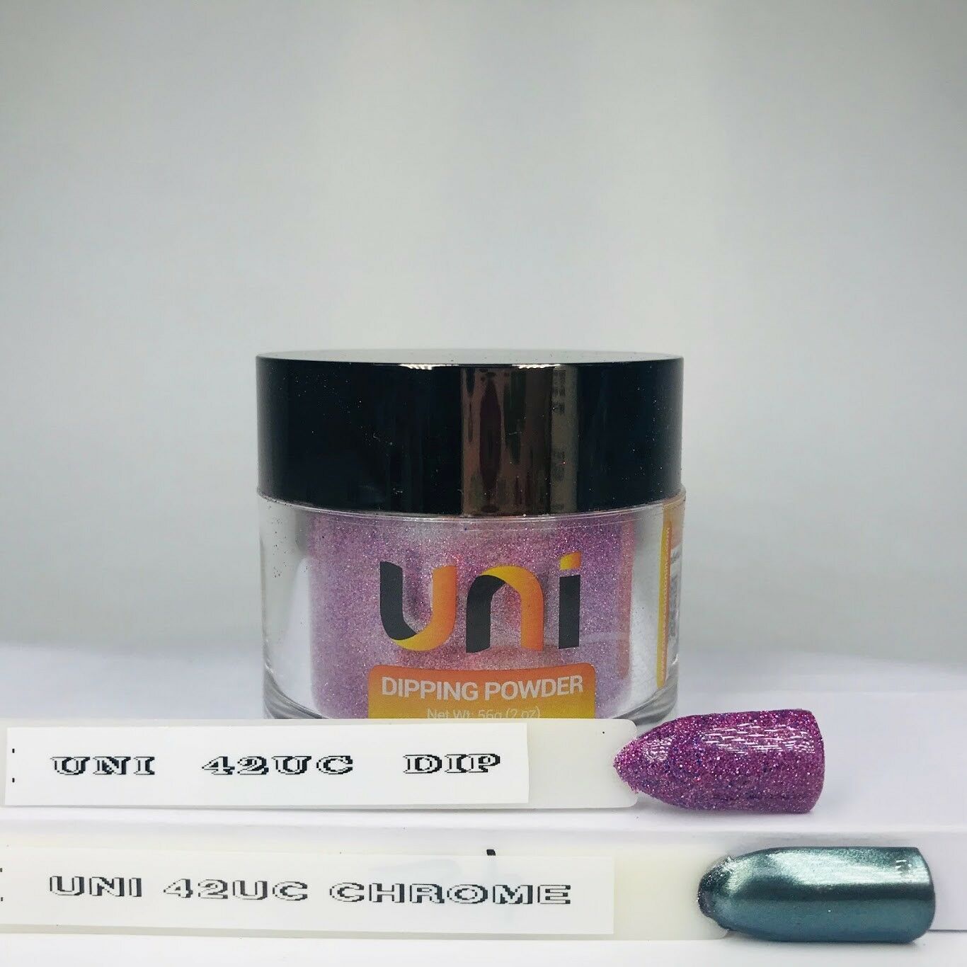 UNI 3 in 1 Chrome Stardust SNS Gelish Dip Dipping Powder Nail Color 59g ...